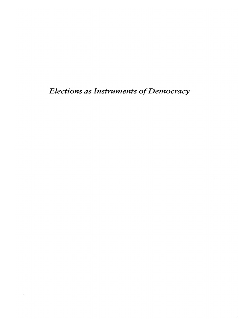 Powell, Elections As Instrument of Democracy | PDF | Elections | Democracy
