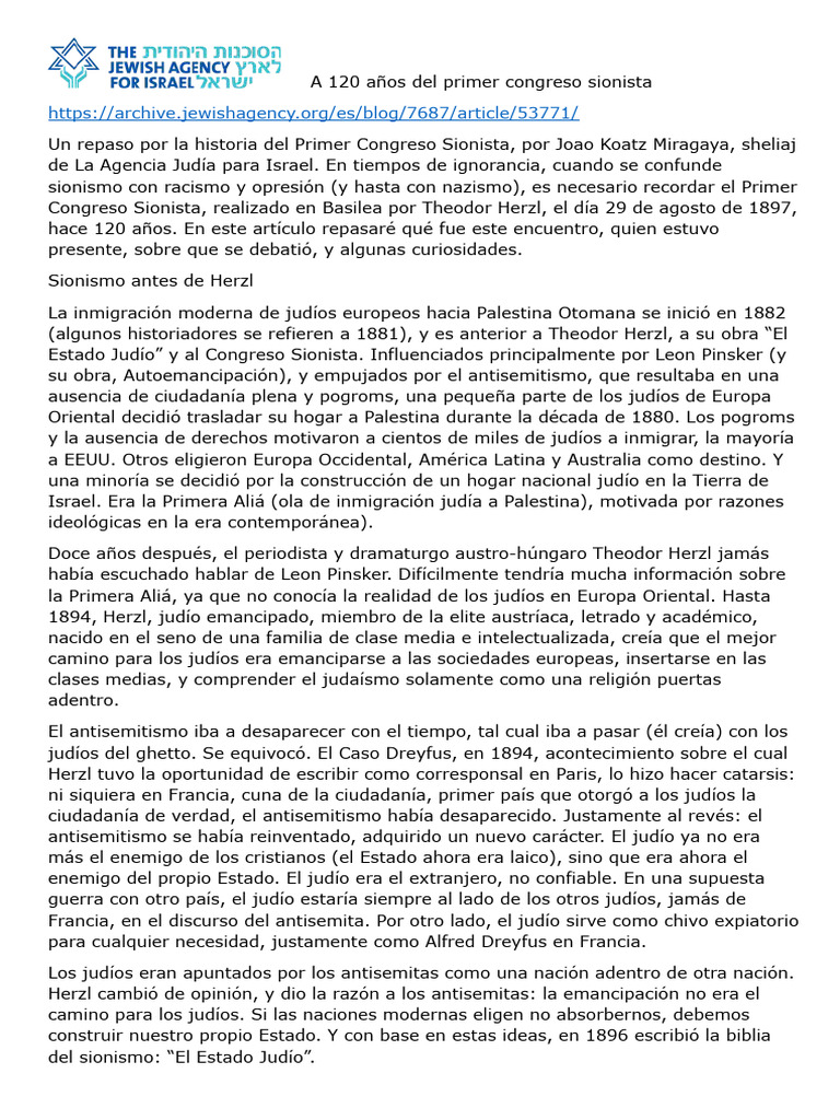 Basilea | PDF | sionismo | Israel