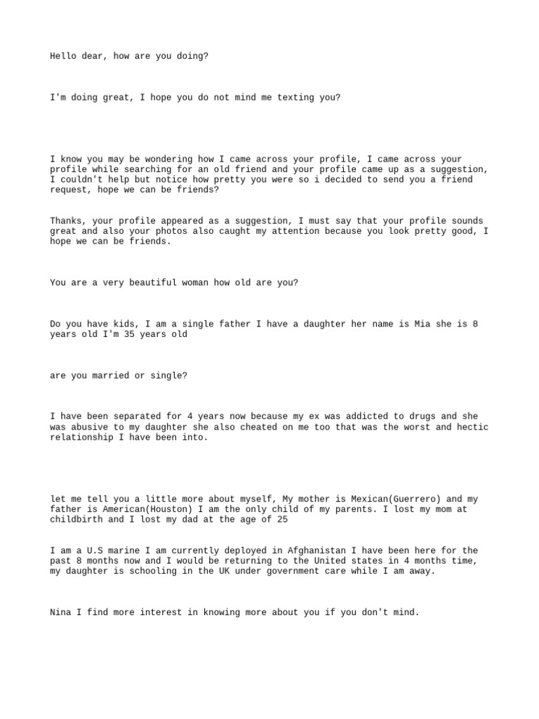 Uzo Dating Format | PDF