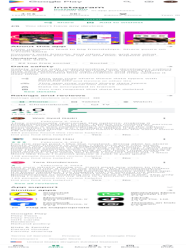 Storeappsdetailsid Com - Instagram.android&hl en US&gl US | PDF ...