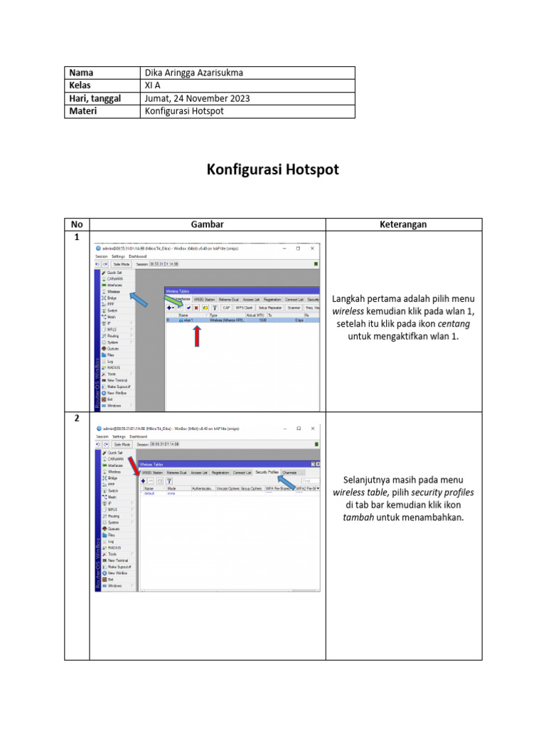 Konfigurasi Hotspot_Dika | PDF