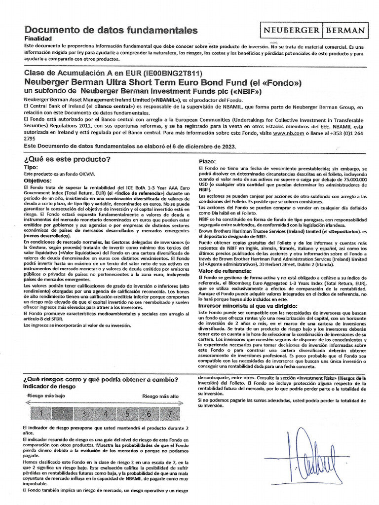Documentación Neuberger Firmada | PDF