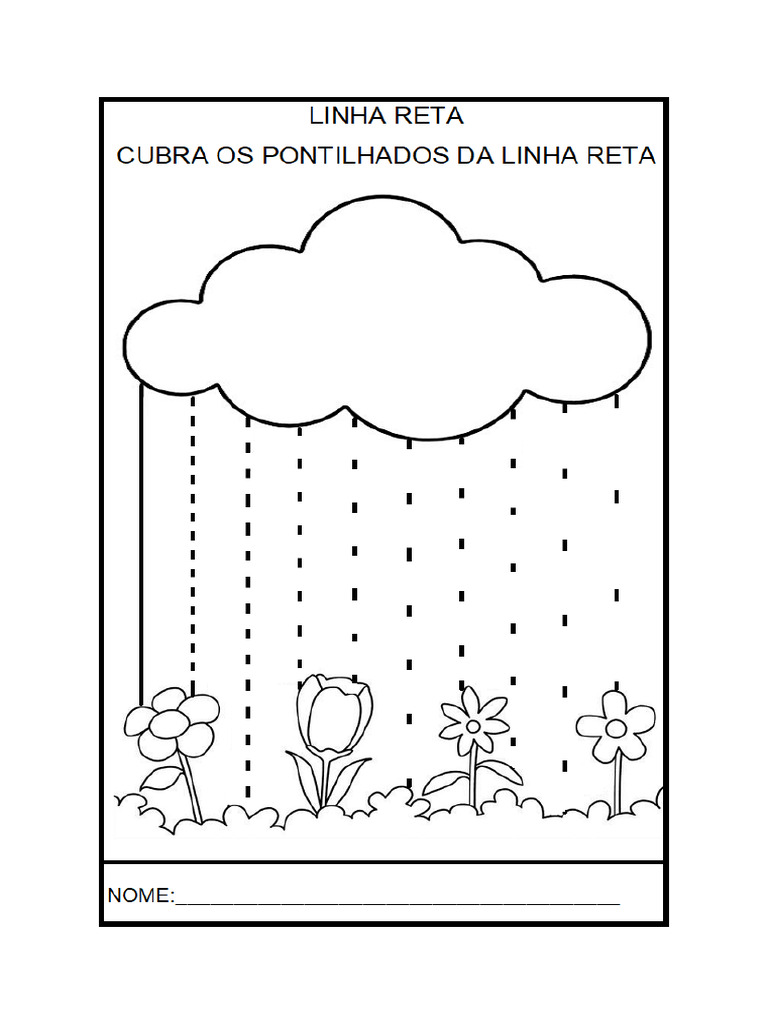 Linha Reta Infantil Pontilhados | PDF