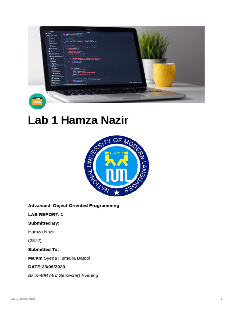 A Dvace Oop Lab Report Solved 1 4th Cs Evening | PDF | Method (Computer ... A Dvace Oop Lab Report Solved 1 4th Cs Evening | PDF | Method (Computer ...