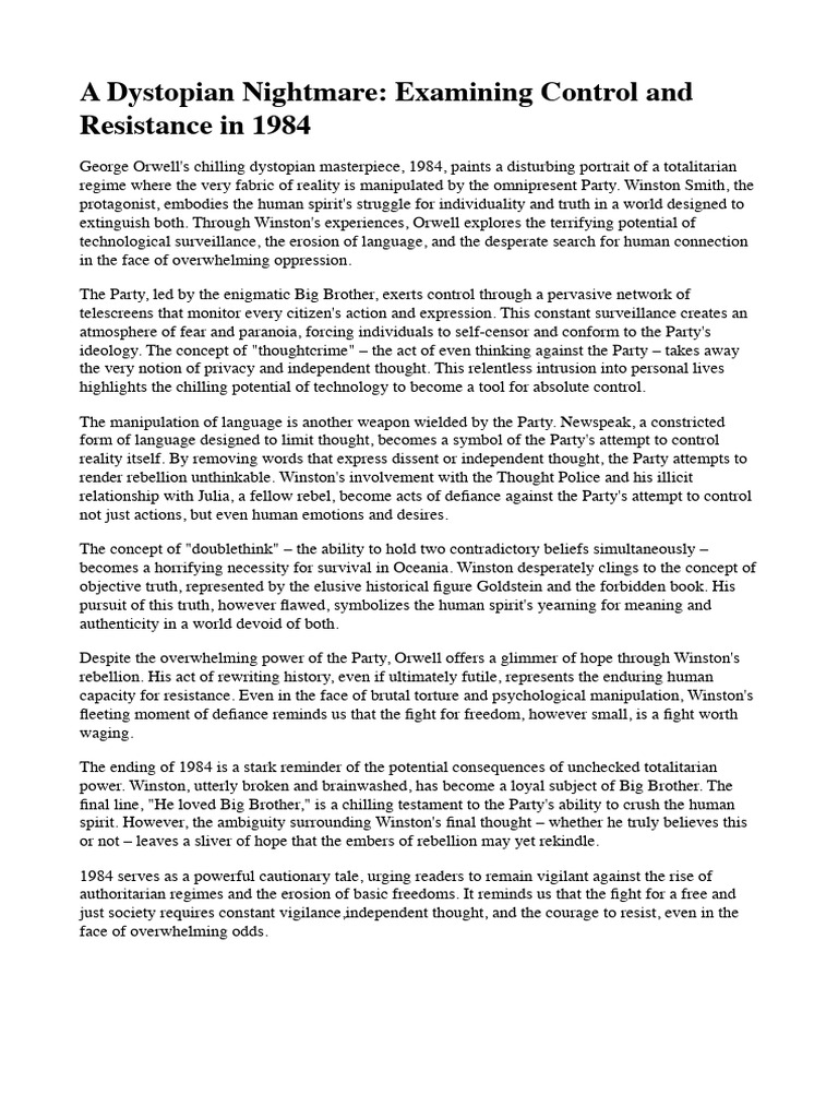 1984 essay | PDF