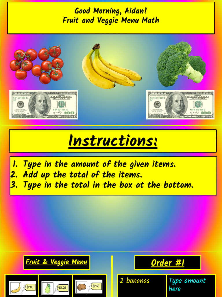 Matching Fruits and Vegetables | PDF | Fruit | Vegetables