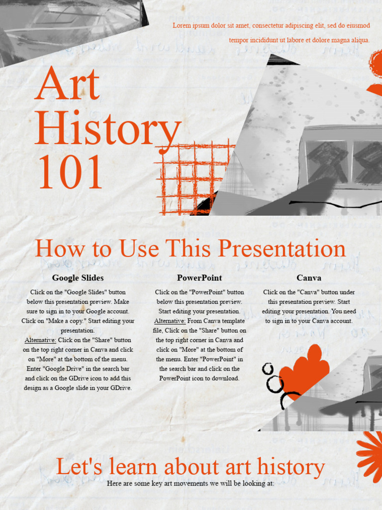 Art History Presentation Template | PDF | Impressionism | Modernism