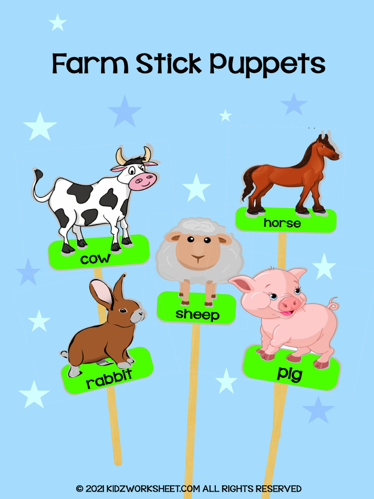 Farm Stick Puppets | PDF