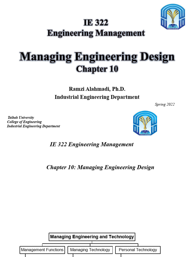Chapter-10-Managing Engineering Design 2 | PDF | Engineering Design ...