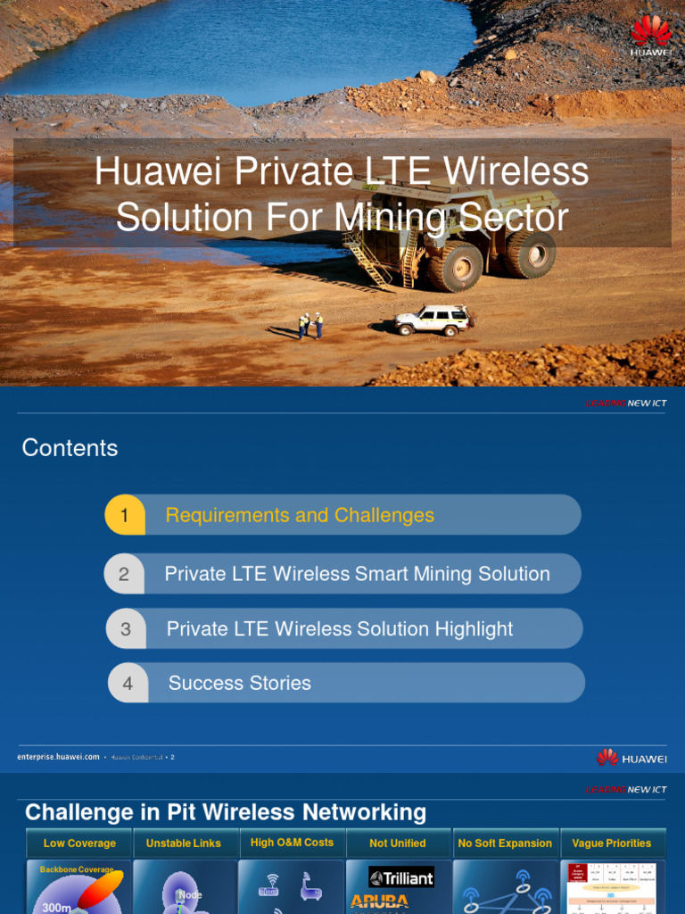 Private LTE Wireless Mining Solutions | PDF | Computer Network | Lte ...