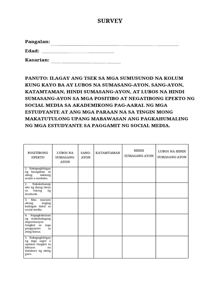 Survey Wps Office | PDF