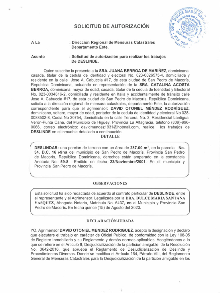 INSTANCIA | PDF | República Dominicana | Documento de identidad INSTANCIA | PDF | República Dominicana | Documento de identidad