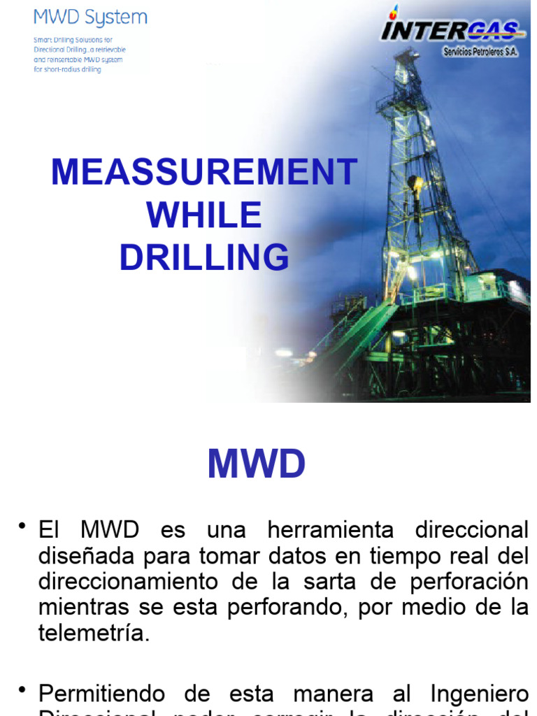 Presentacion1 (MWD) | PDF | Herramientas