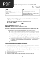 RTI Application Format Sample | PDF