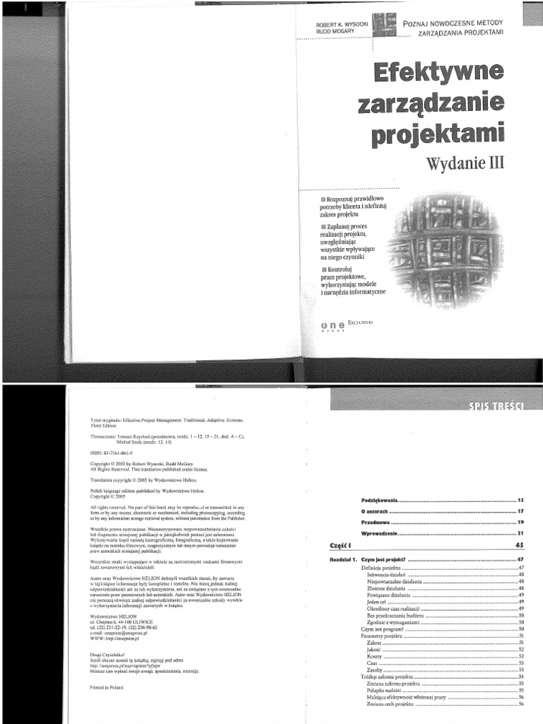 Efektywne Zarządzanie Projektami - Wysocki | PDF