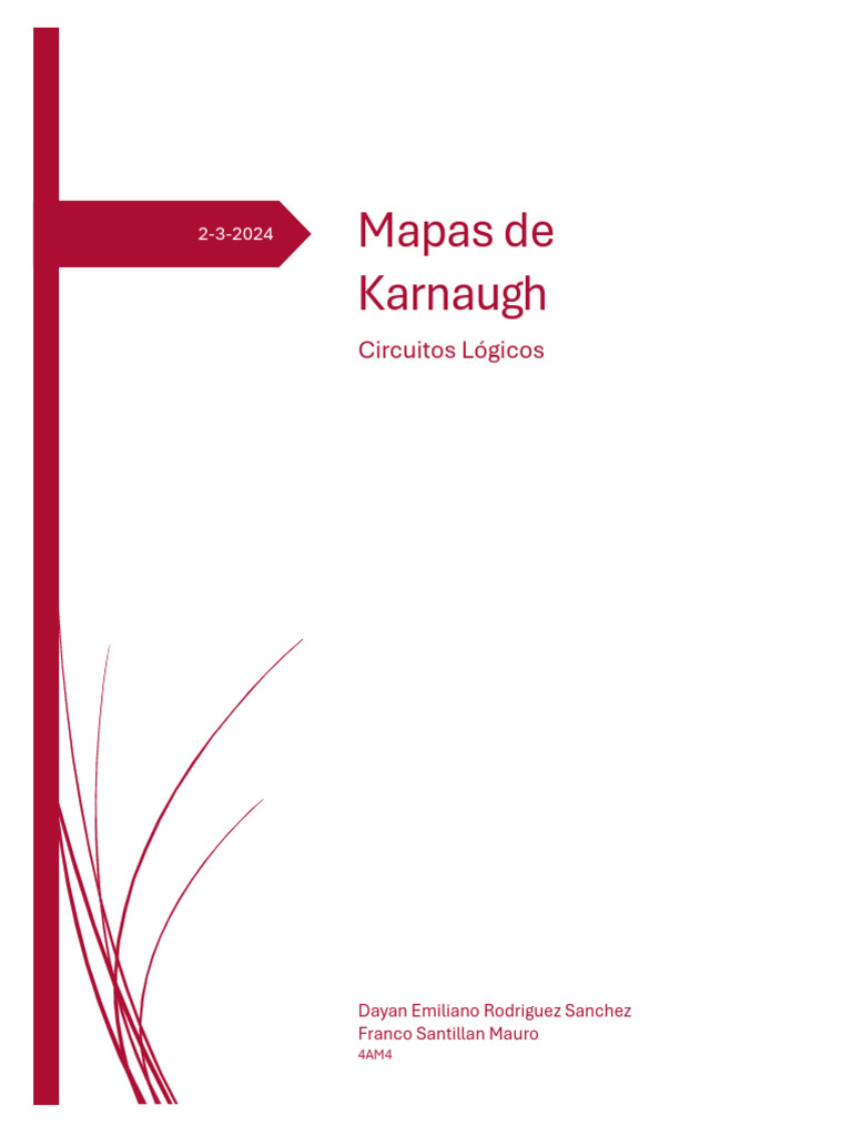 Mapas K: Simplificación Lógica | PDF | Matemáticas Aplicadas