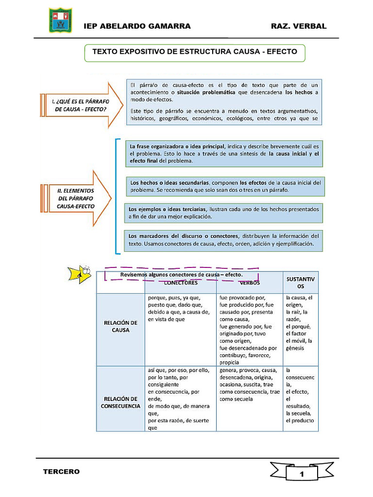 Estructura Causa-Efecto en Textos | PDF | Agua | Océanos