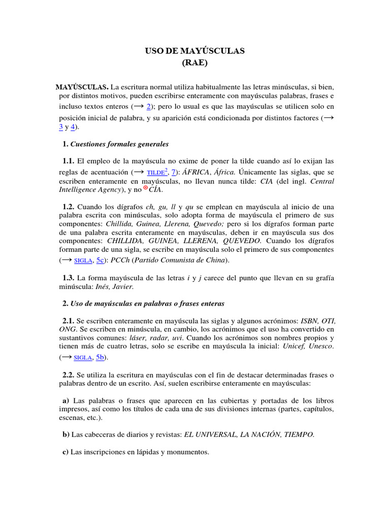REGLAS-DE-USO-DE-MAYUSCULAS | PDF | Caso de carta | Luna