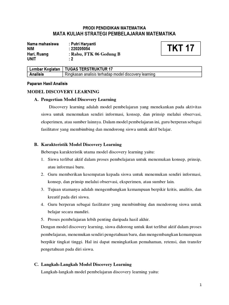 10.1 Tugas TKT 17 SPM Unit 2 | PDF | Karier & Perkembangan