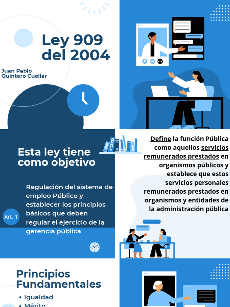 Ley 909 del 2004 | PDF | Administración Pública | Gobierno