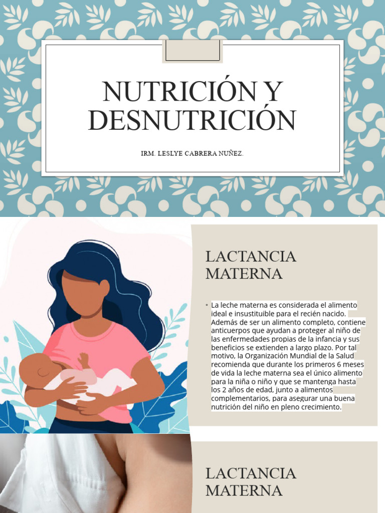 Nutricion Y Desnutricion Pdf Anorexia Nerviosa Amamantamiento