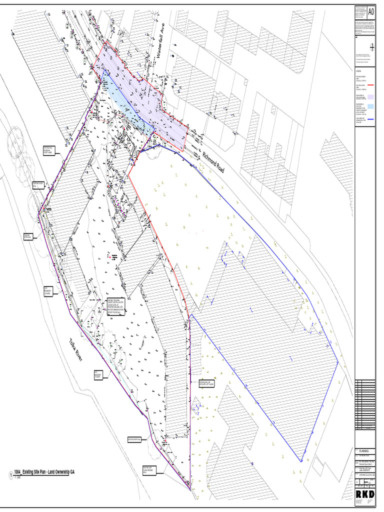 RKD ZZ ZZ DR A 1004 Existing Site Plan Land Ownership | PDF | Property Law | Intellectual ...