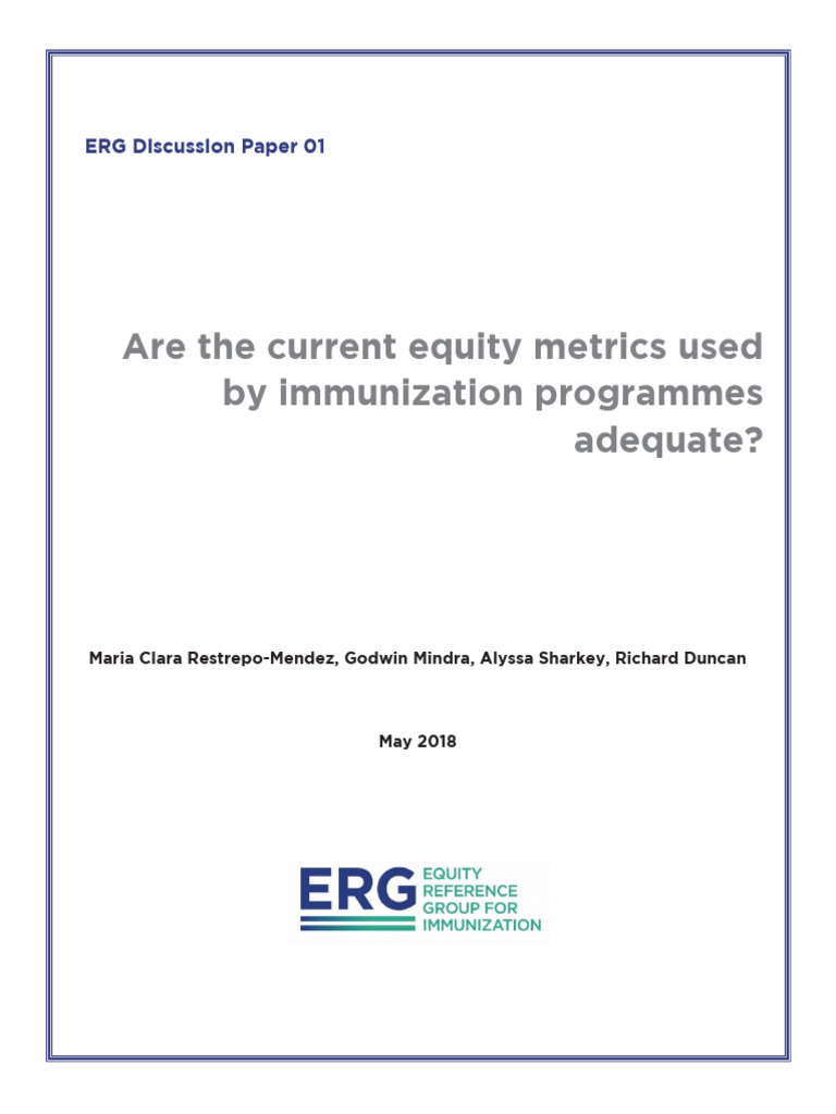 Equity Reference Group White Paper 1 Discussion | PDF | Household ...