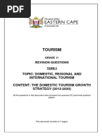 Grade 11 Tourism Study Guide | PDF