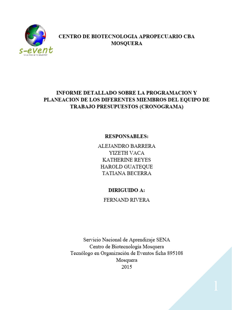 INFORME DETALLADO SOBRE LA PROGRAMACION | PDF | Business | Calidad (comercial)