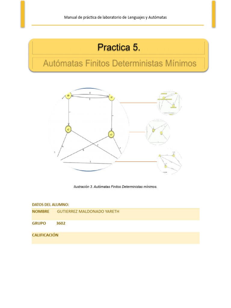 p5 Automatas | PDF | Lenguaje de programación | Evaluación