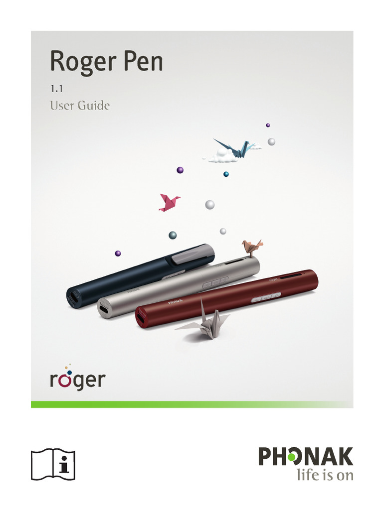 User Guide Roger Pen 029-0276 | PDF | Bluetooth | Headphones