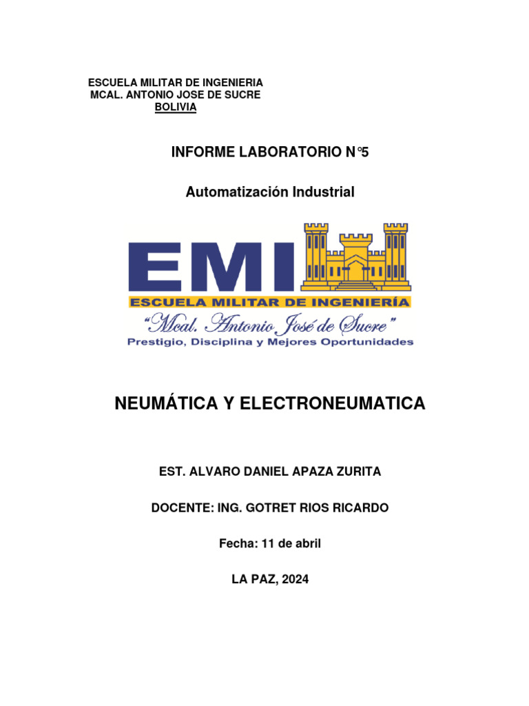 Laboratorio 5 NEUMATICA Y ELECTRONEUMATICA | PDF | Relé | Neumática