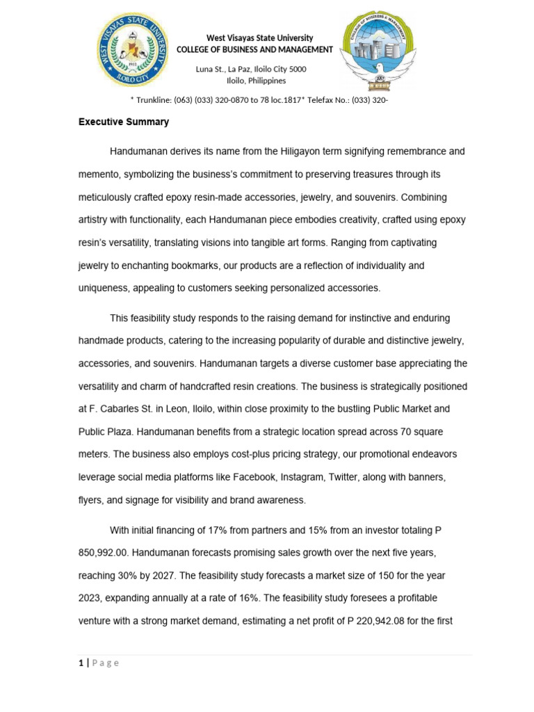 GROUP 2 Final Copy of The Feasibility Study | PDF | Business Process | Business