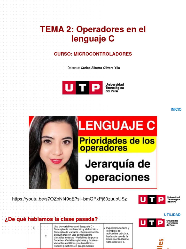 S02 - Operadores en El Lenguaje C | PDF | Poco | Función (Matemáticas)