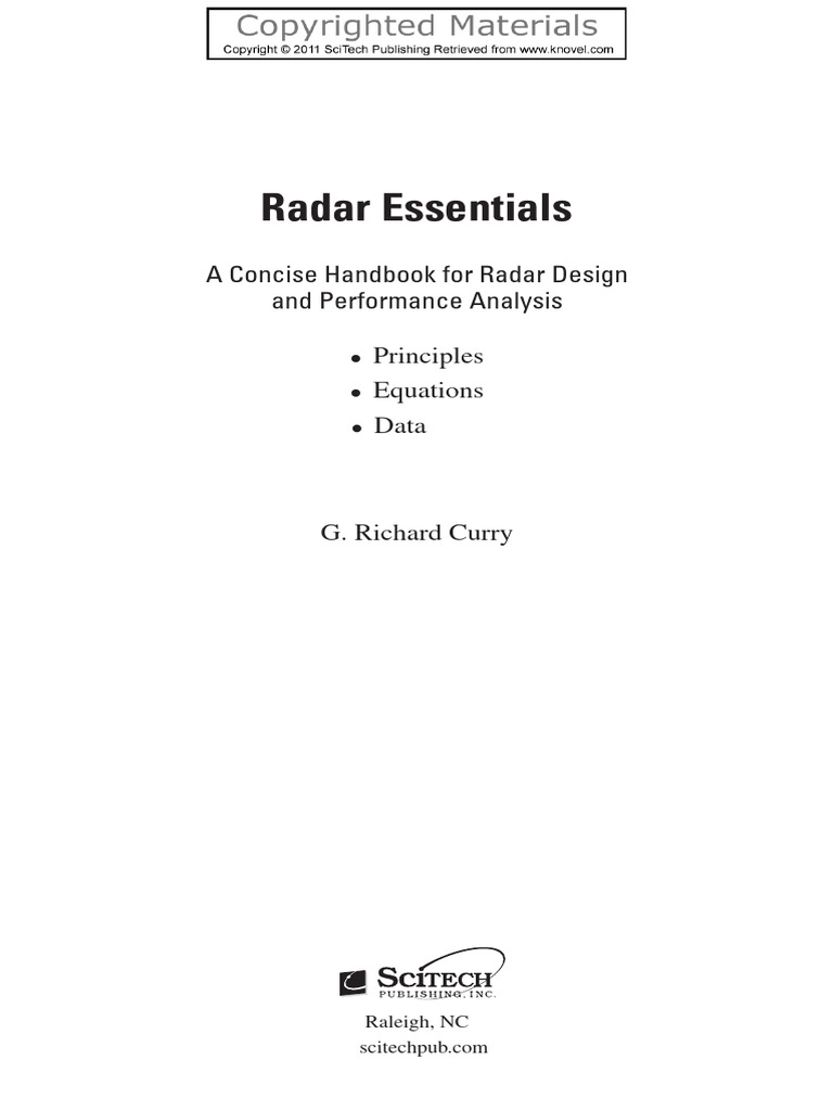 Curry, G. Richard-Radar Essentials | Download Free PDF | Radar ...