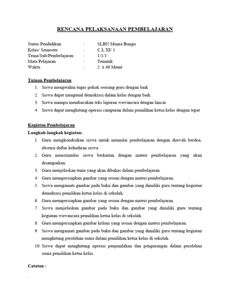 RPP Kelas XI Tema 1 Sub1 | PDF | Karier & Perkembangan | Kesehatan Holistik