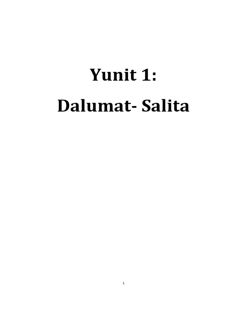 Dalumat 1 | PDF