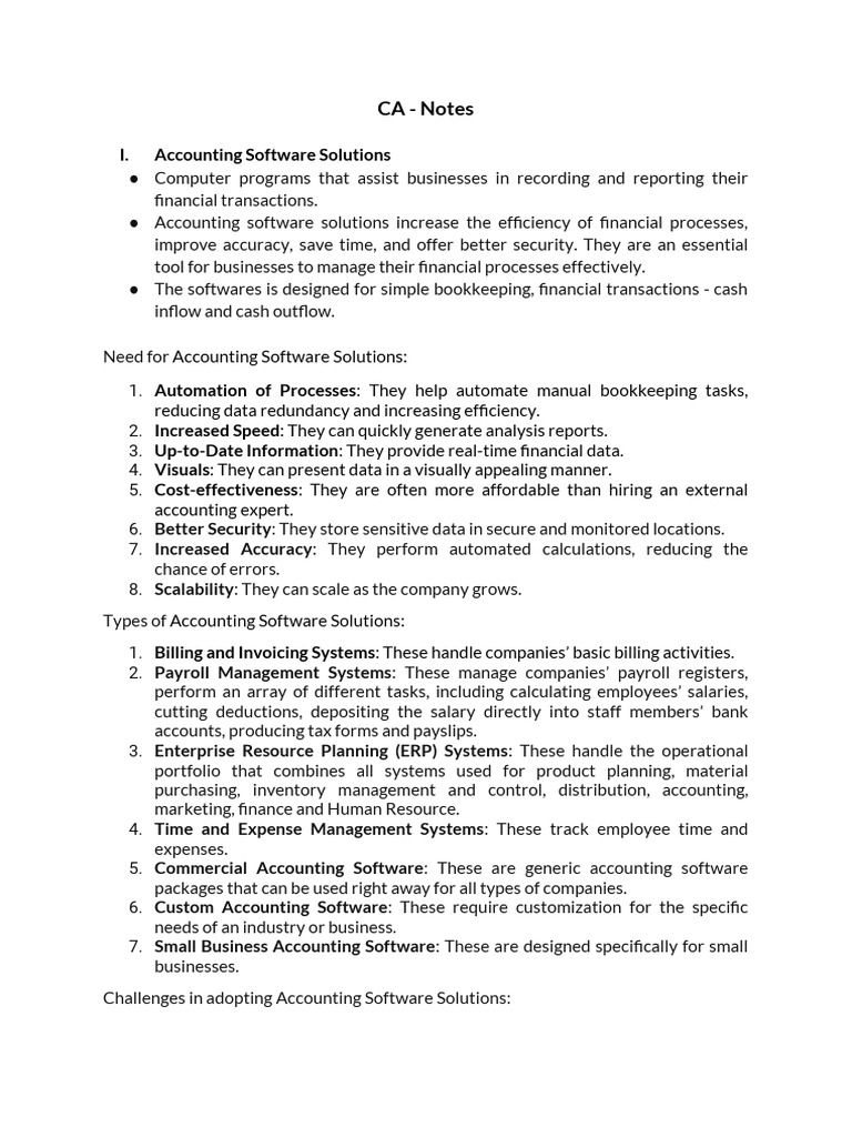 CA - Notes | PDF | Inflation | Historical Cost