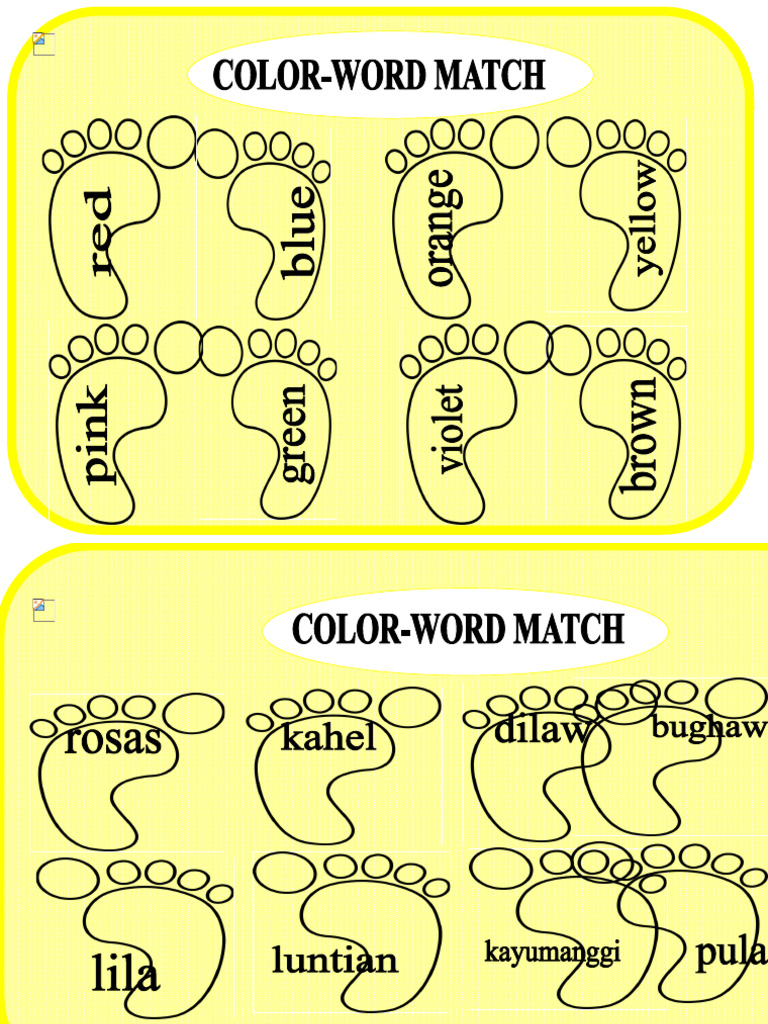 Color - Word Match 1 | PDF
