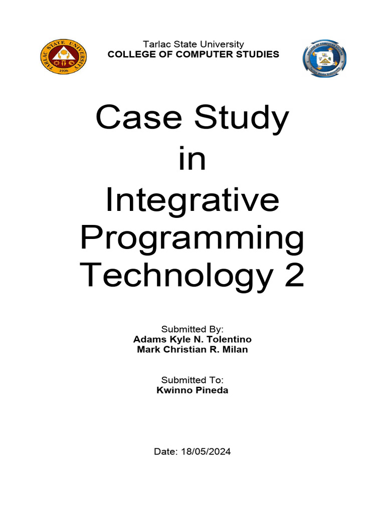 IPT2 Case Study Final 2023 2024 | Download Free PDF | Analytics | Computing