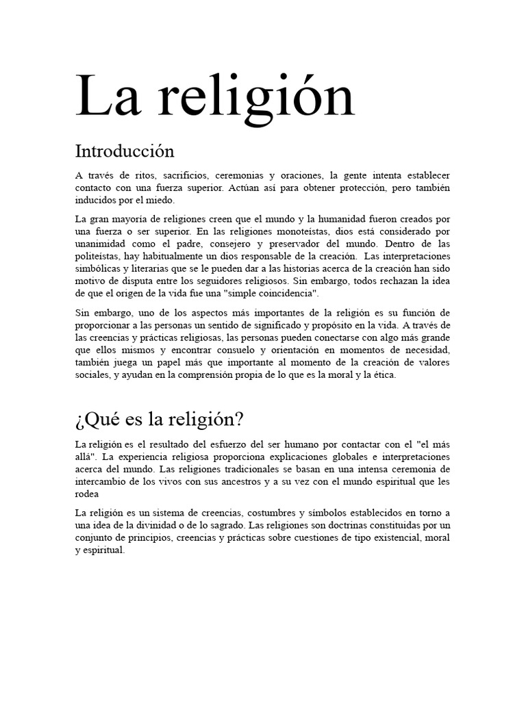 Tipos y funciones de la religión | PDF | Jesús | Iglesia Católica