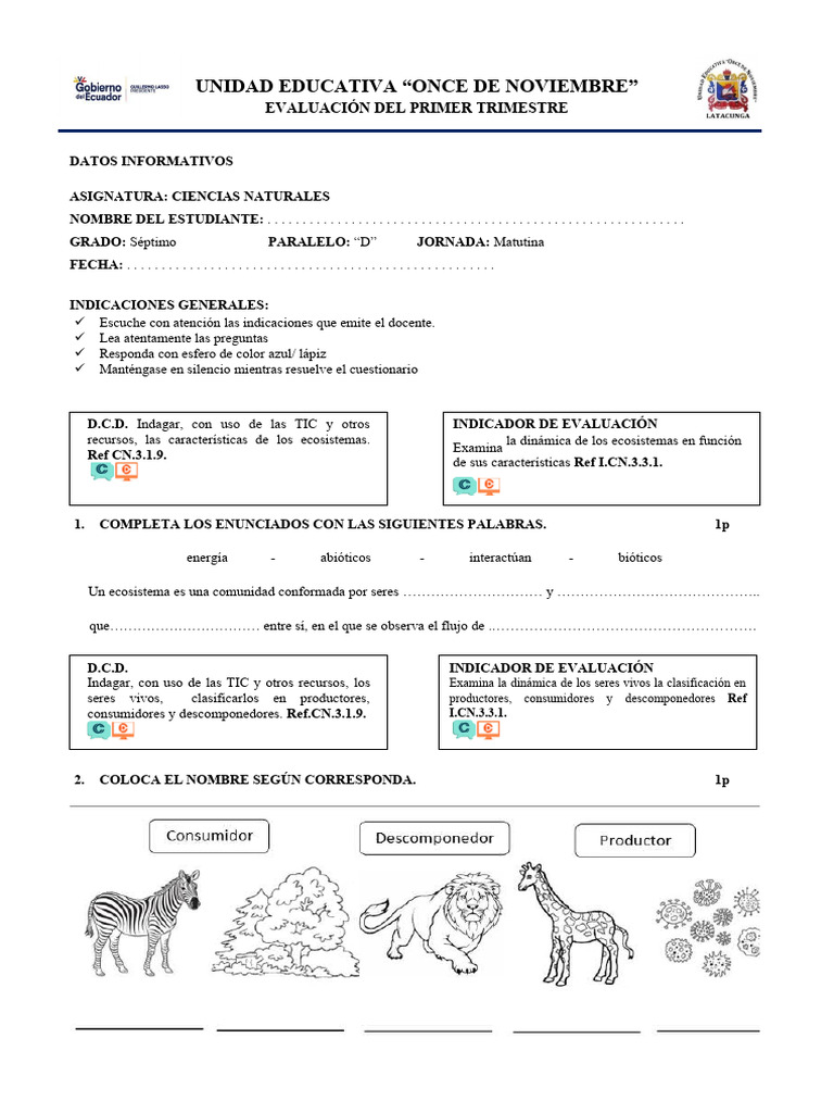 Evaluación de Biodiversidad en Ecosistemas | PDF | Biodiversidad ...
