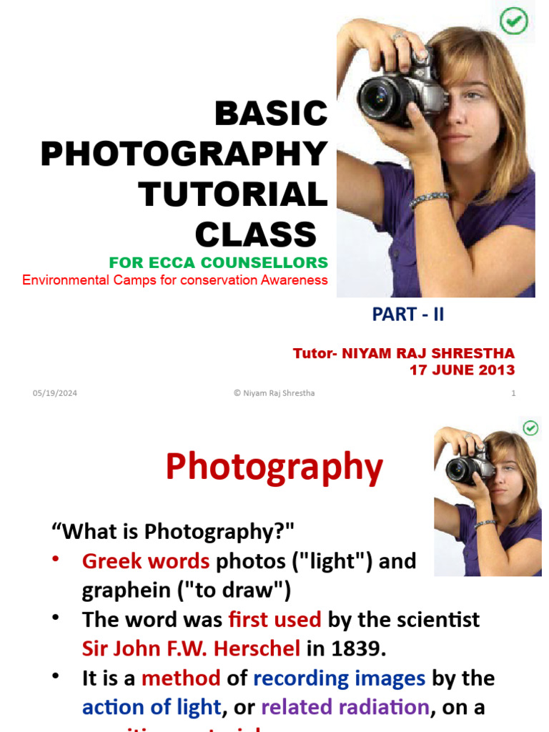Basic Photography Tutorial for ECCA | PDF | Camera Lens | Camera