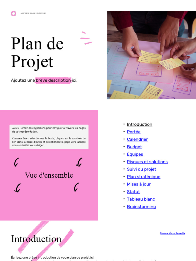 Plan de Projet : Structure et Objectifs | PDF | Art