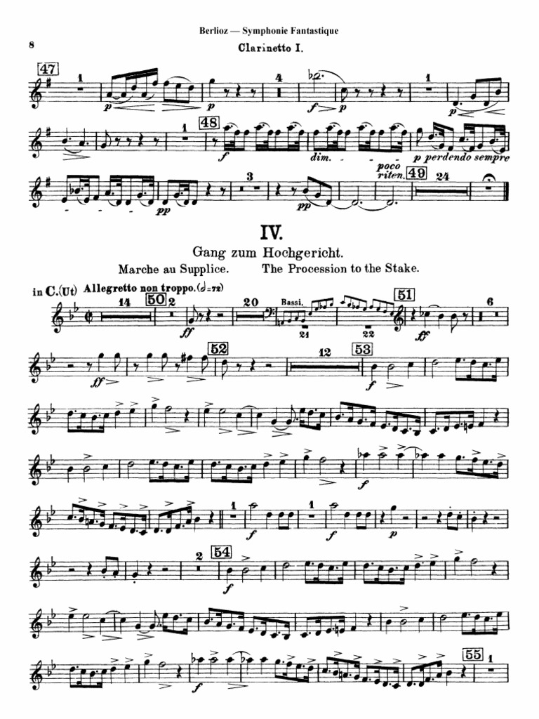 Berlioz March Clarinet 1, 2 | PDF