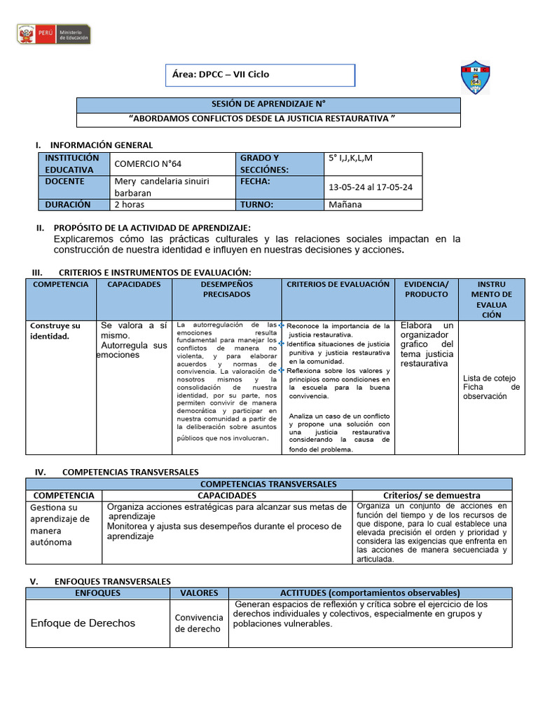 Sesión #01 Unidad Iii | PDF | Evaluación | Aprendizaje