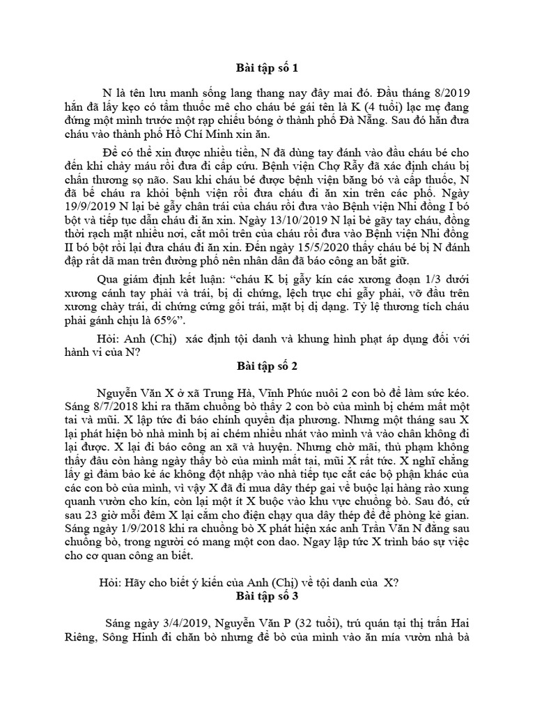 Bài Tập LHS 2 | PDF