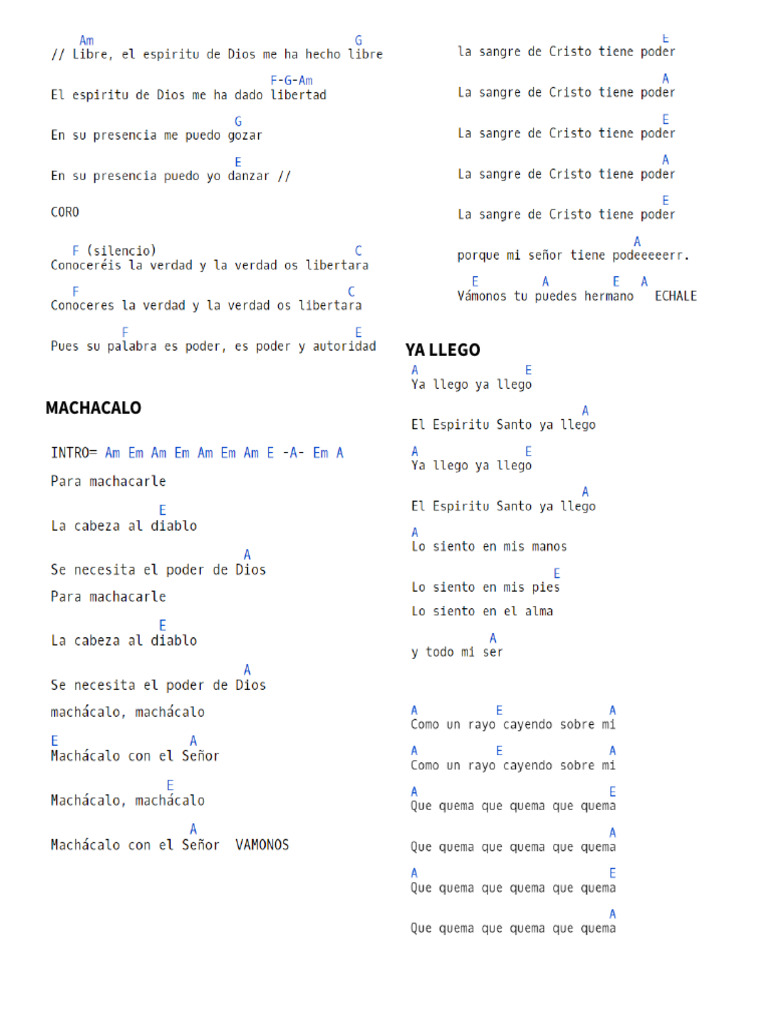 Machacalo, Ya Llego | PDF