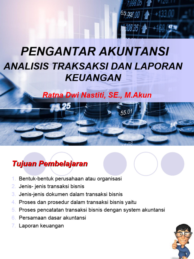 Materi 2 Analisis Traksaksi Dan Laporan Keuangan | PDF | Pengelolaan Keuangan & Uang
