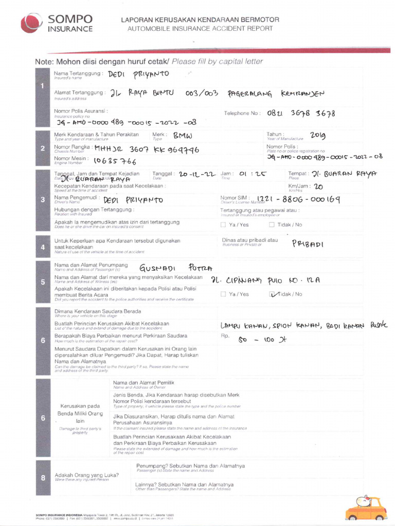 Form Klaim 271222 | PDF